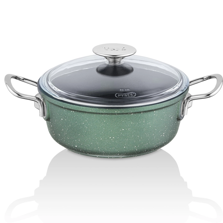 Taç Corvina Döküm Derin Tencere 24 Cm Haki - TAC-8077