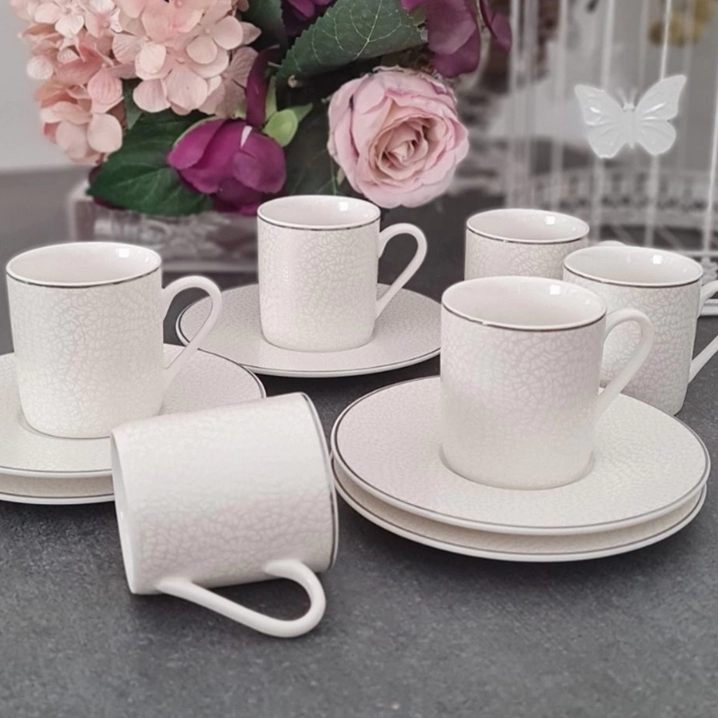 Renoir Azur 6 Kişilik Kahve Fincan Takımı - PER-RNR1117